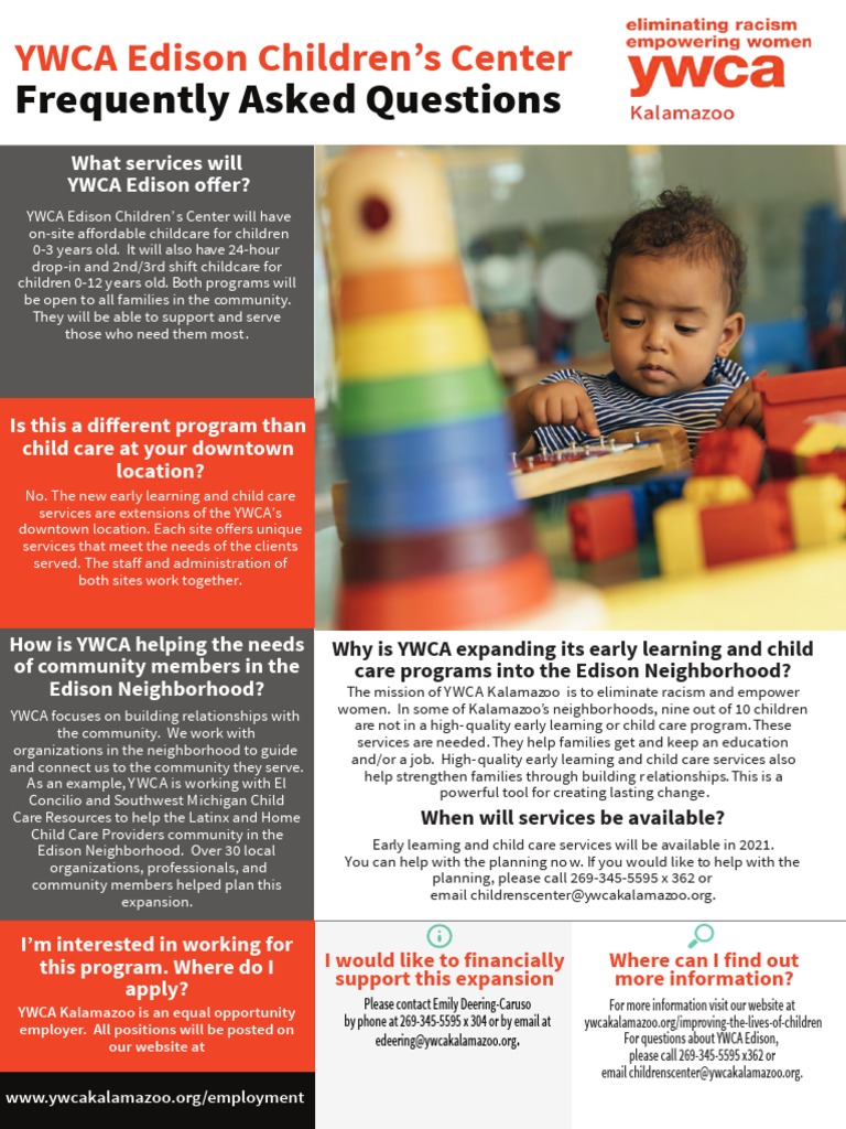 YWCA Edison Children's Center | PDF | Child Care | Relationships