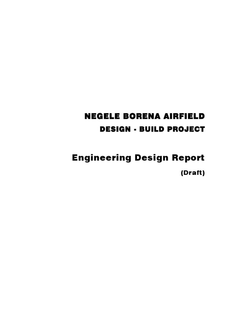 Negele Borena Airport Design Report | PDF | Runway | Airport
