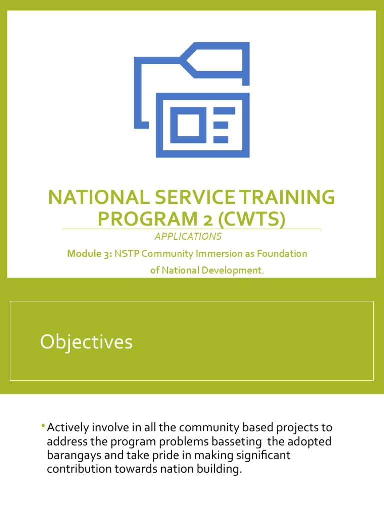 Module 3-NSTP 2 - Community Immersion | PDF | Pedagogy | Human Nature