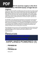 PW100 - PW150 - Pratt & Whitney Canada | PDF | Turbine | Engines