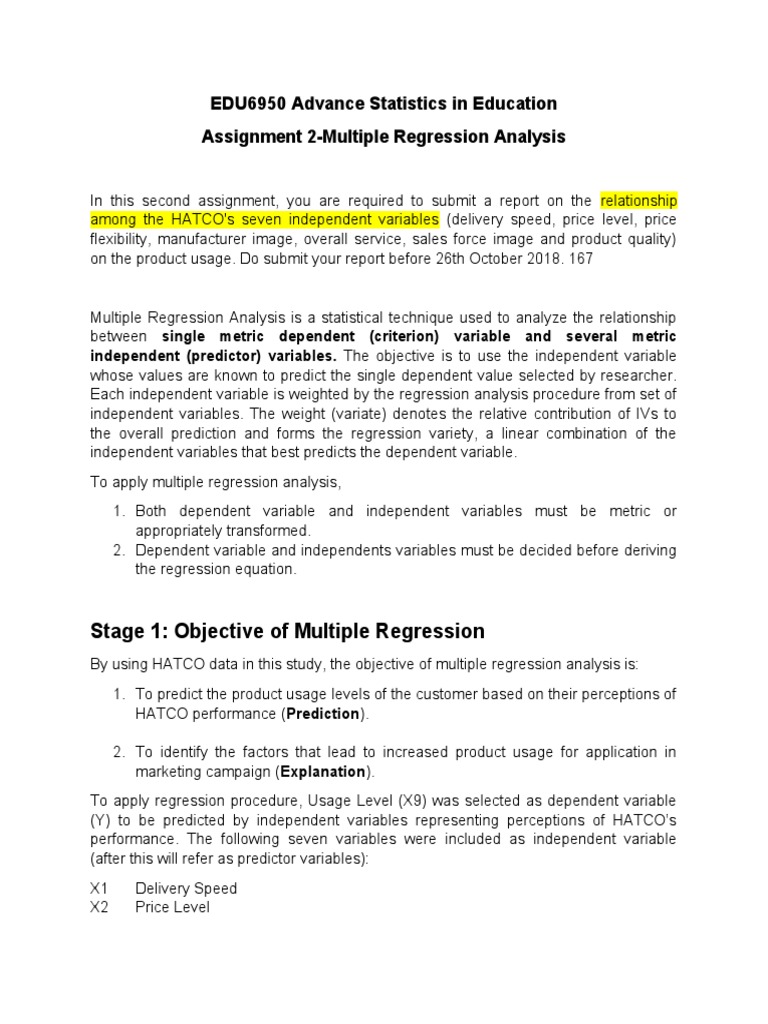Multiple Regression Analysis | PDF | Regression Analysis | Errors And Residuals
