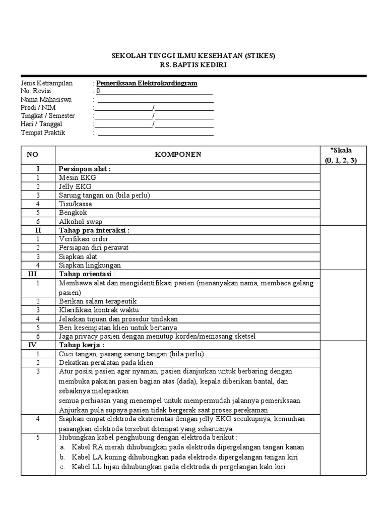 Osce Pemeriksaan Ekg | PDF