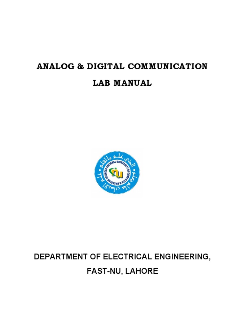 Analogue and Digital Communication Lab Manual | PDF | Detector (Radio) | Frequency Modulation