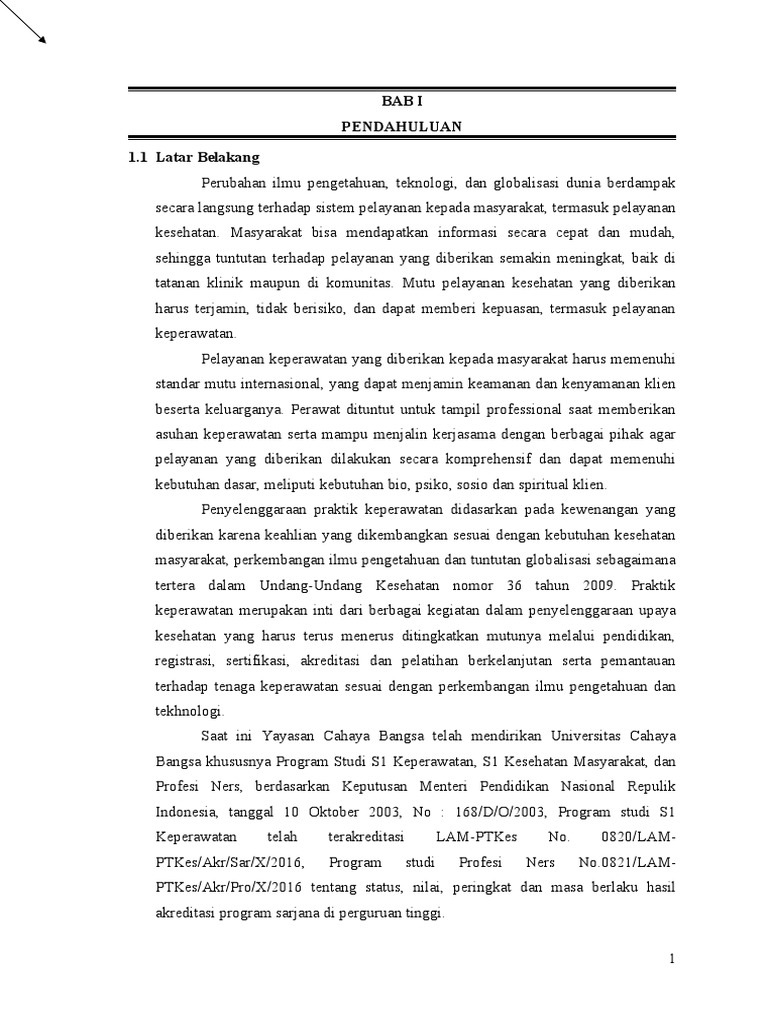 Buku Panduan Ners 2020 Ganjil Ucb | PDF