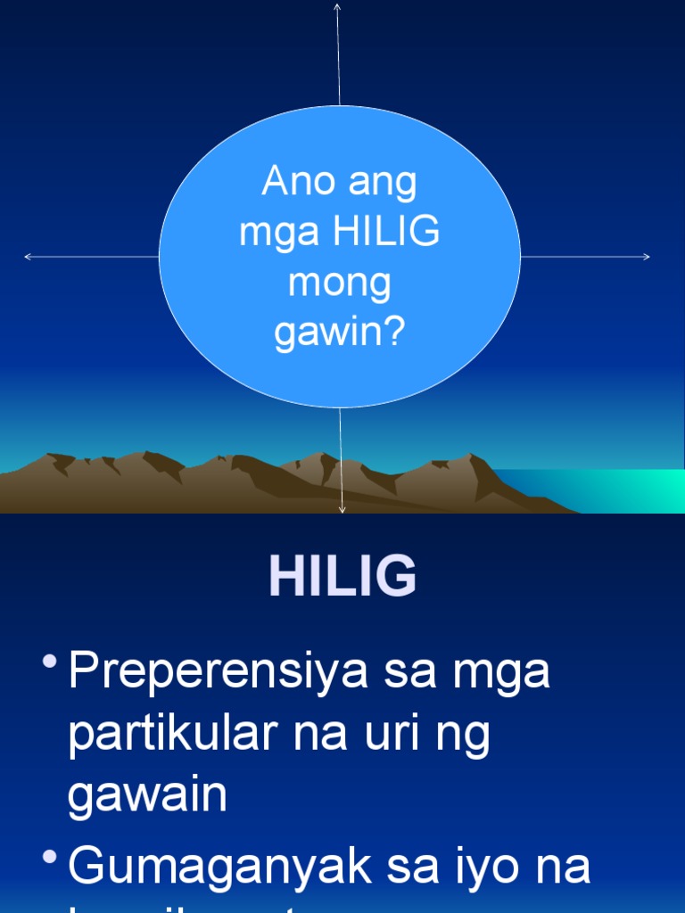 Mga Larangan NG Hilig | PDF