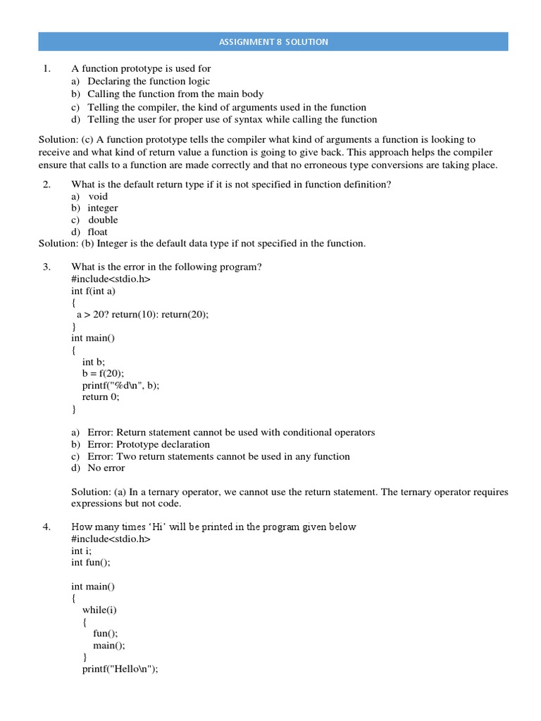 Assignment Solution 8 Jan 2020 | PDF | Subroutine | Parameter (Computer ... Assignment Solution 8 Jan 2020 | PDF | Subroutine | Parameter (Computer ...