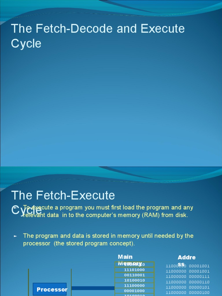 The Fetch-Decode-Execute Cycle Explained | PDF | Central Processing Unit | Computer Data Storage