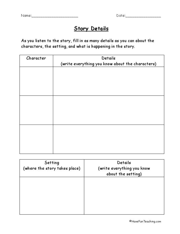 Story Elements Graphic Organizer | PDF | Foreign Language Studies
