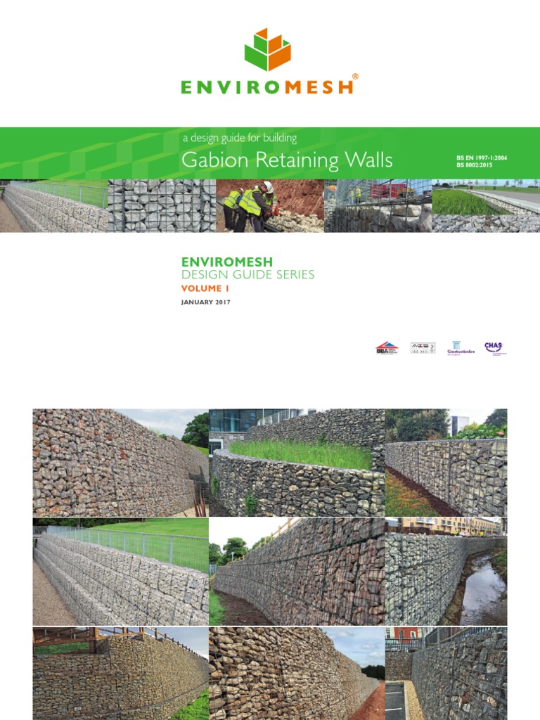 Gabion Retaining Walls: A Design Guide For Building | PDF | Clay | Silt