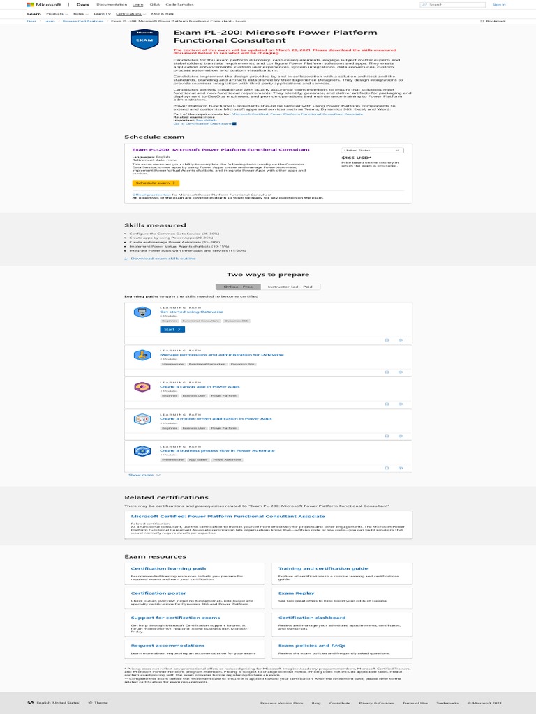 Exam PL-200: Microsoft Power Platform Functional Consultant - Learn ...