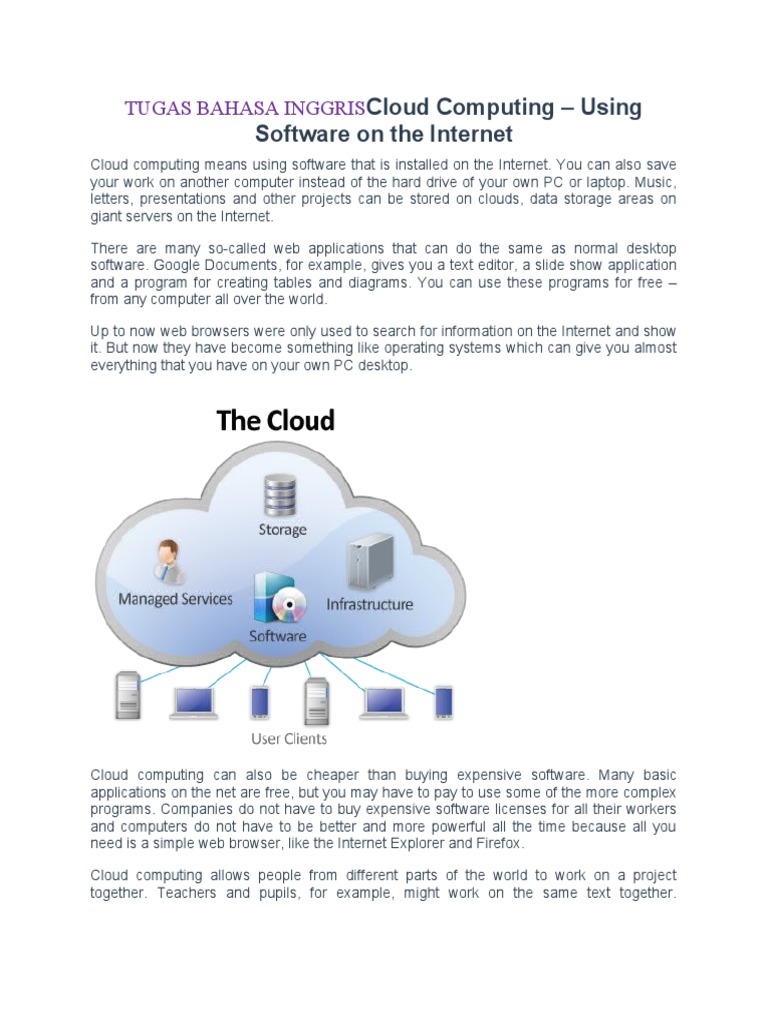 Bahasa Inggris | PDF | Cloud Computing | Personal Computers