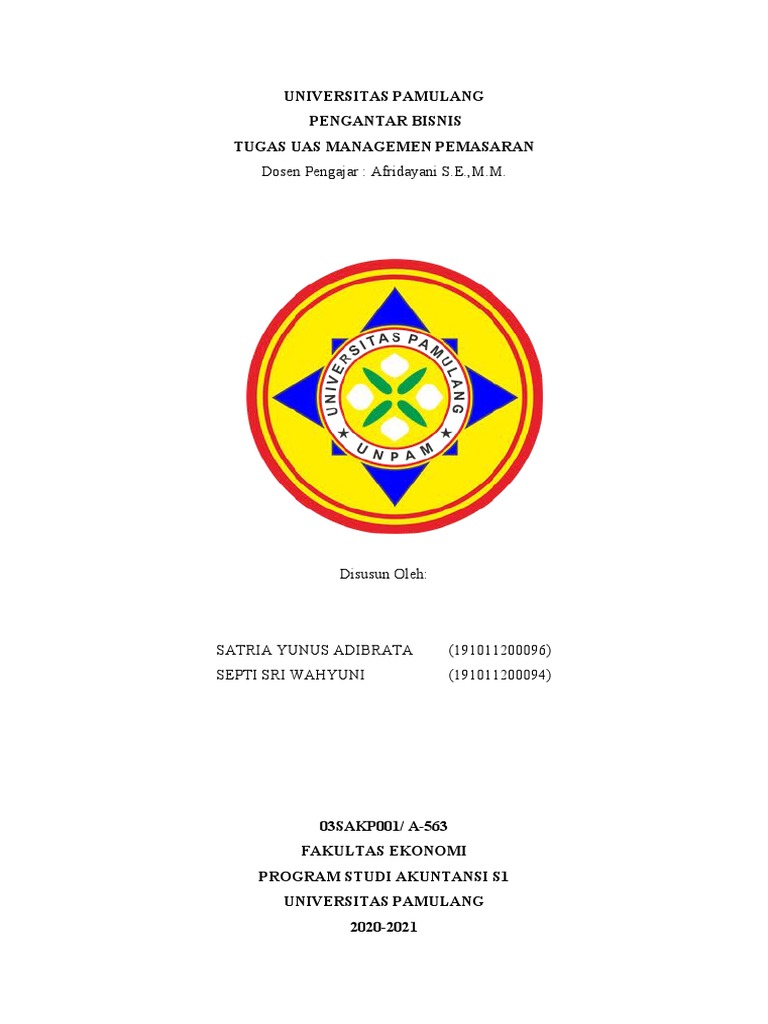 Makalah Manajemen Pemasaran UAS | PDF