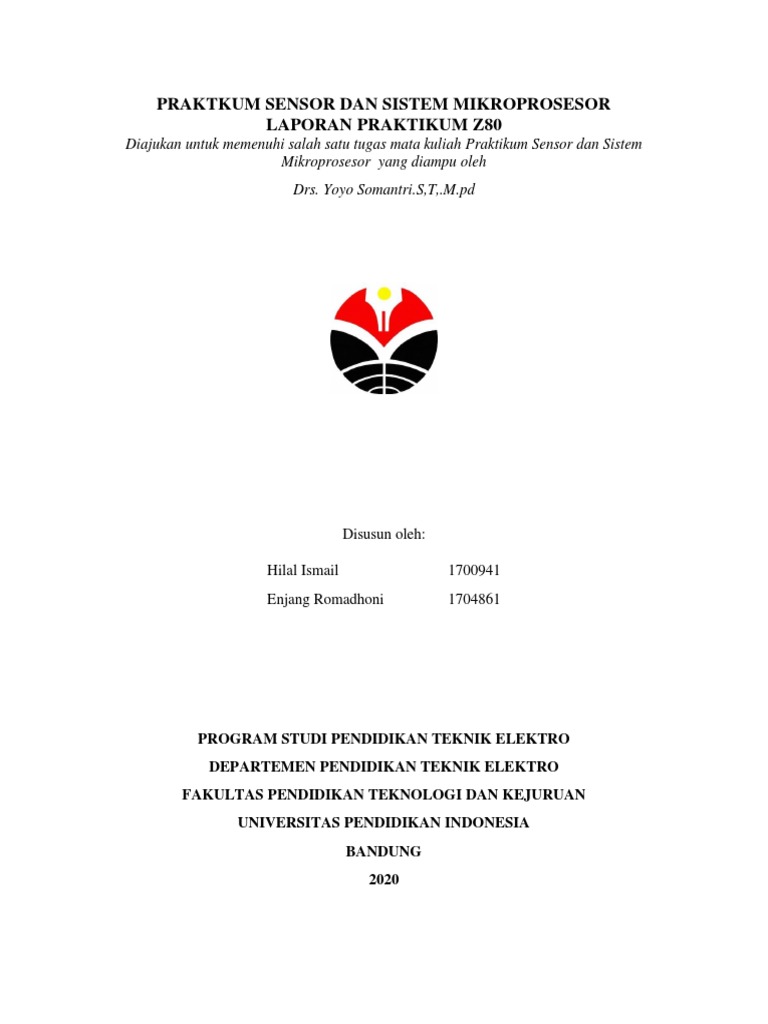 Praktkum Sensor Dan Sistem Mikroprosesor Laporan Praktikum Z80 | PDF | Komputer | Teknologi ...