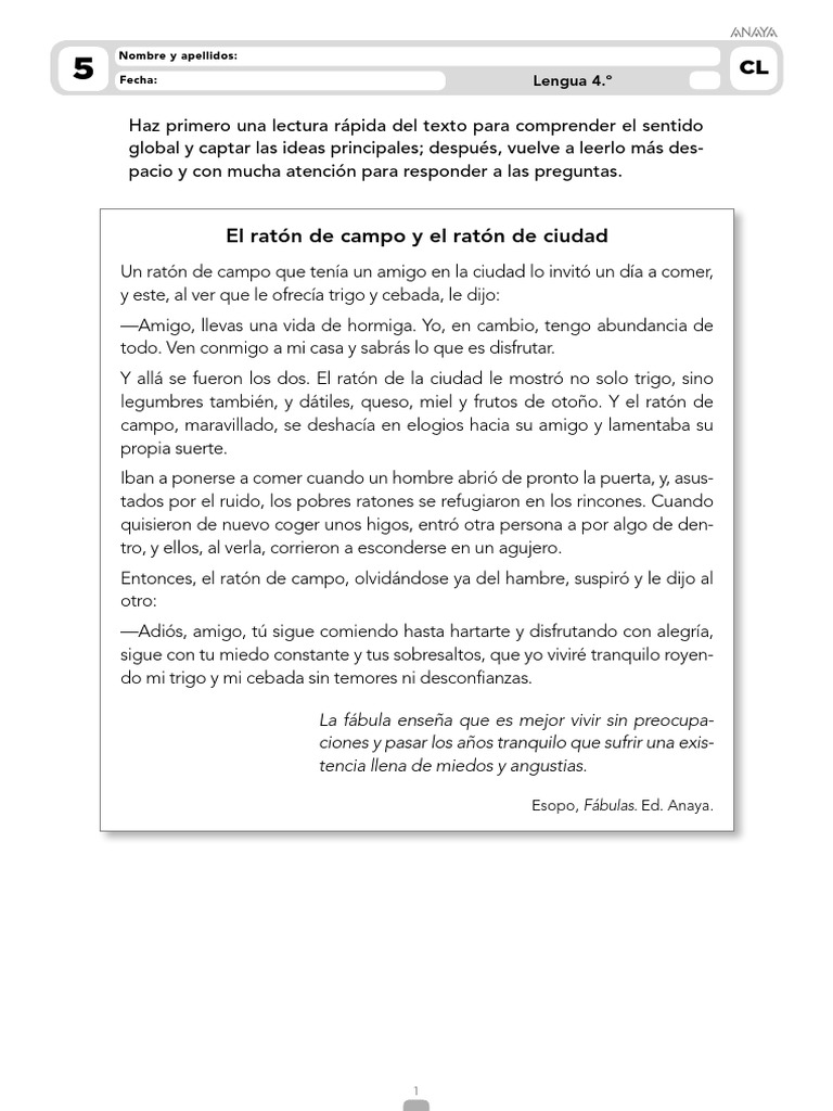 Lectura Unidad 5 | PDF | Alimentos
