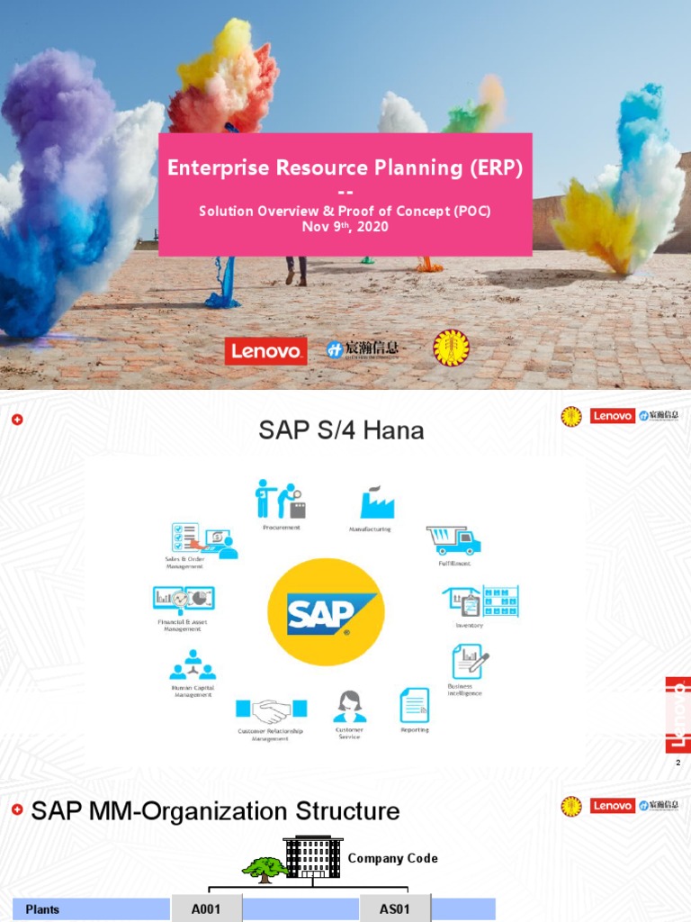 Enterprise Resource Planning (ERP) - : Solution Overview & Proof of ...