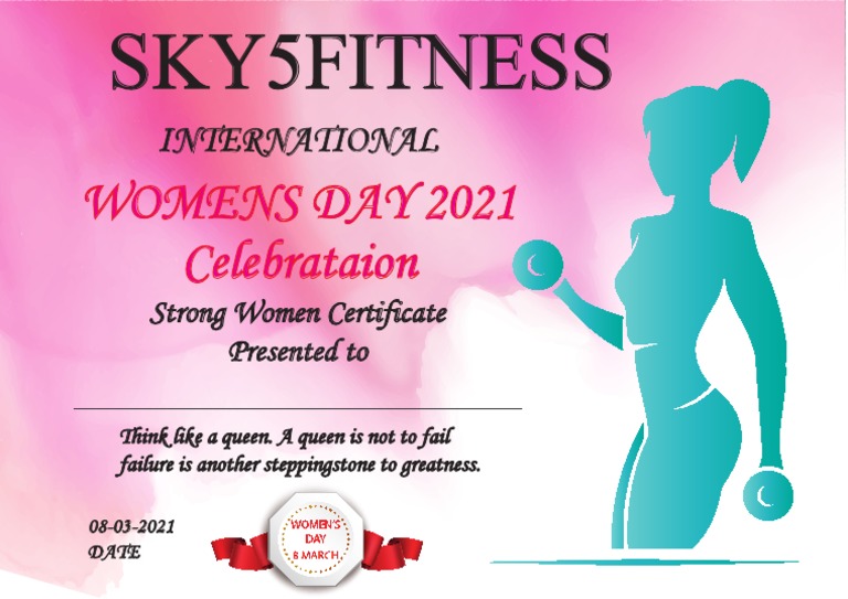 Womens Day Certificate | PDF