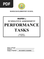 PERFORMANCE TASK Q3 - Grade 6 (AutoRecovered) | PDF | Area | Rubric (Academic)