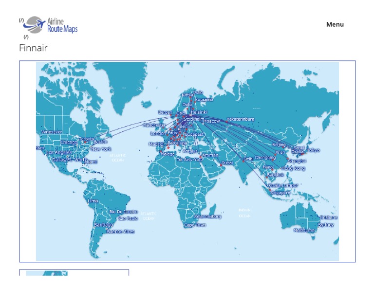 Finnair Route Map - Longhaul Routes | PDF
