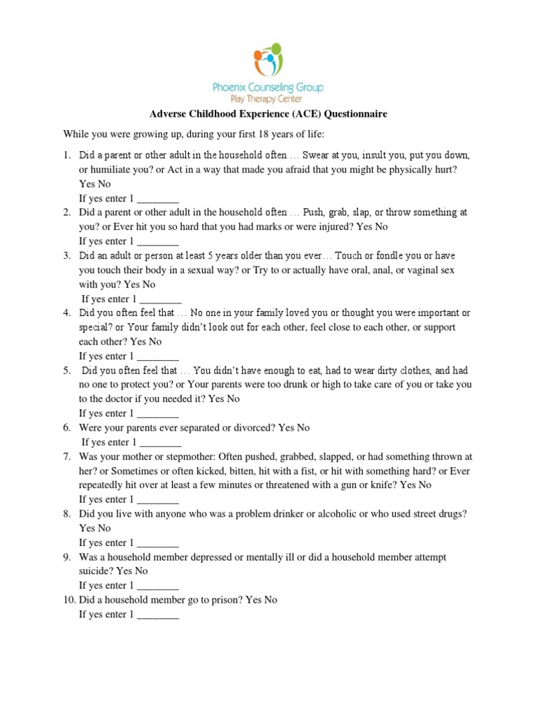 ACE Questionnaire | PDF