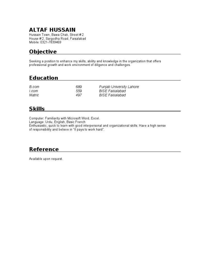 Resume Kashif | PDF