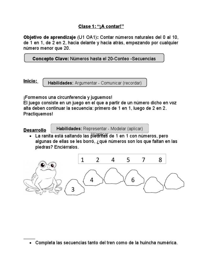 Guiá Contar Hasta El 20 | Descargar gratis PDF | Color | Aprendizaje
