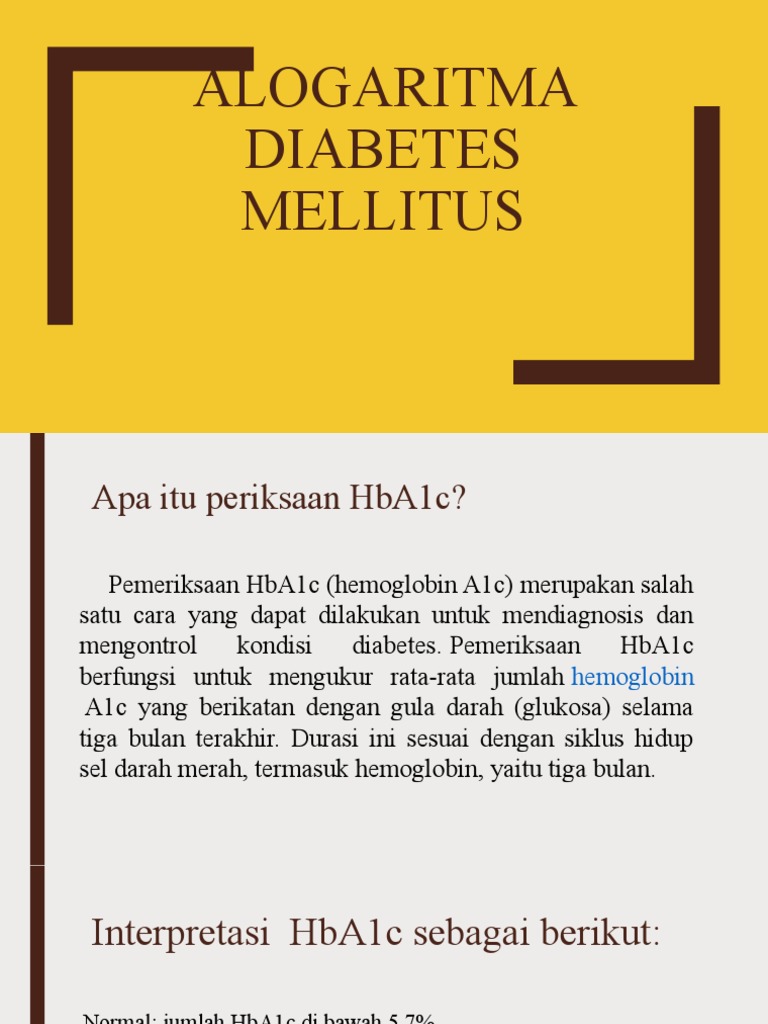 Alogaritma Diabetes Mellitus | PDF
