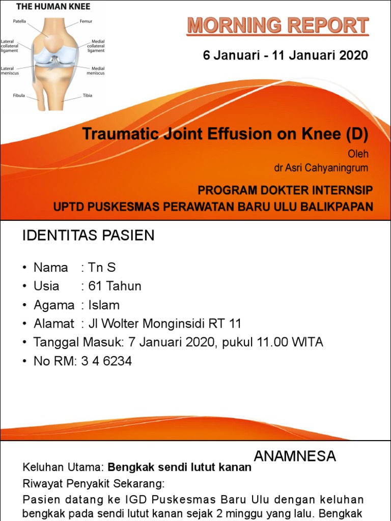 Asri Cahyaningrum - Morning Report Hemarthrosis | PDF