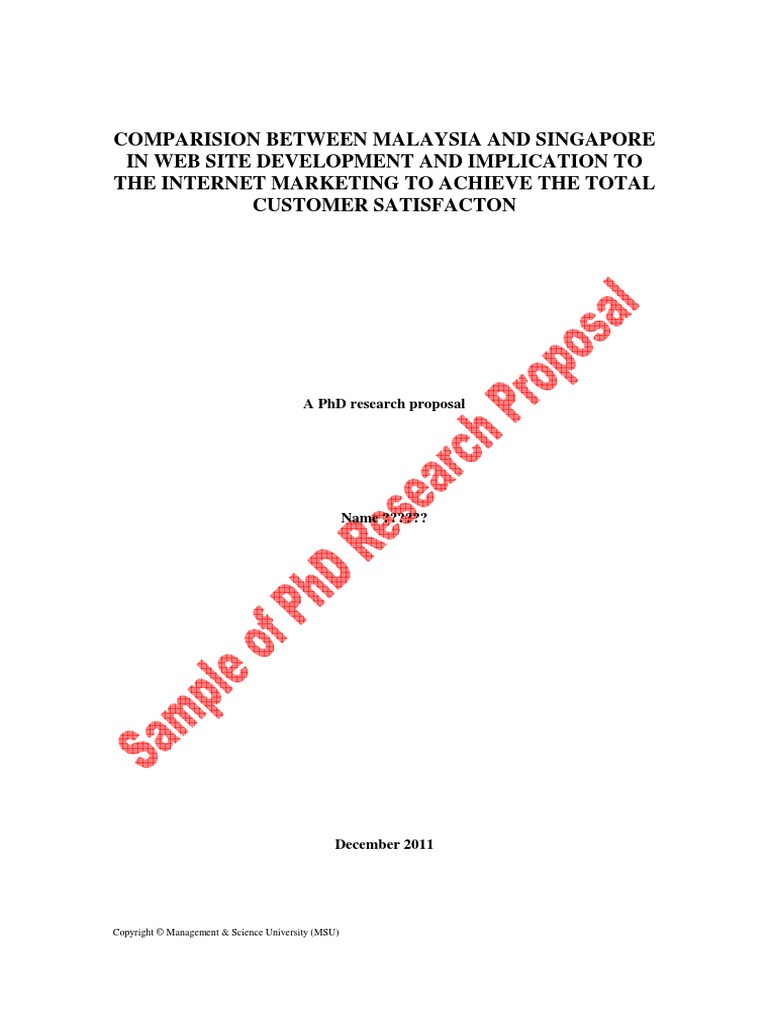 MSU - Sample of Research Proposal | PDF | Online Advertising | Online ...