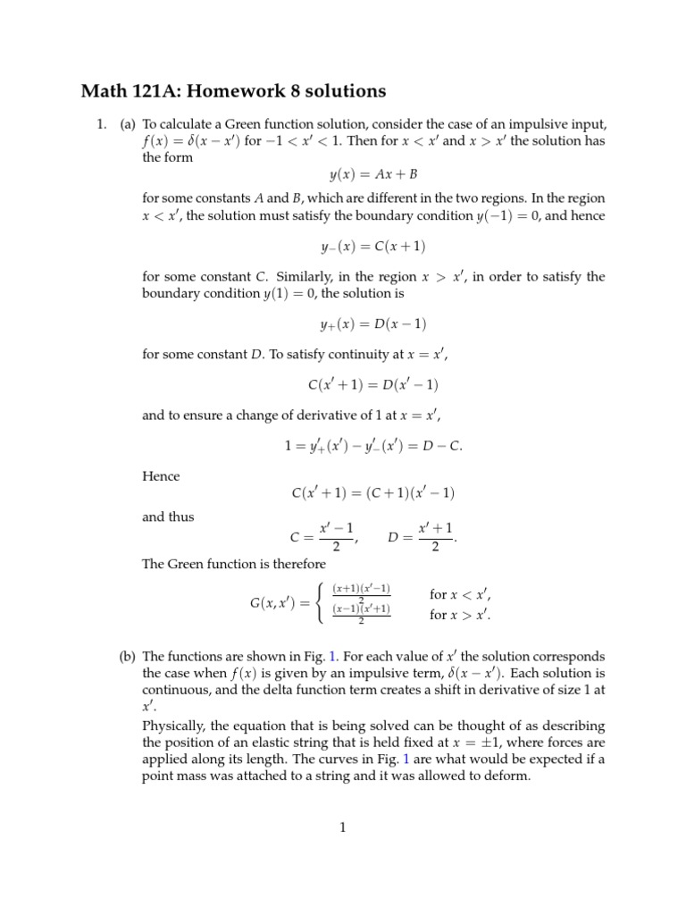 Math 121A: Homework 8 Solutions: X 1 X 1 2 X 1 X 1 2 | PDF | Sine | Trigonometric Functions