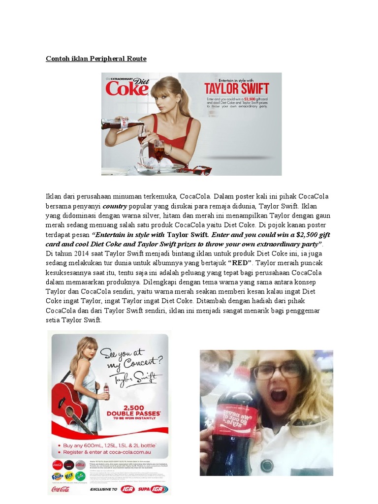 Contoh Iklan Central Route & Peripheral Route (Ralat) | PDF