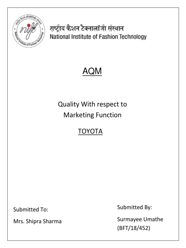TOYOTA | PDF | Toyota | Quality Management