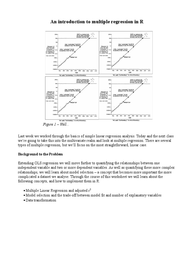 R Multiple Regression Exercise 2019 | PDF | Dependent And Independent Variables | Regression ...