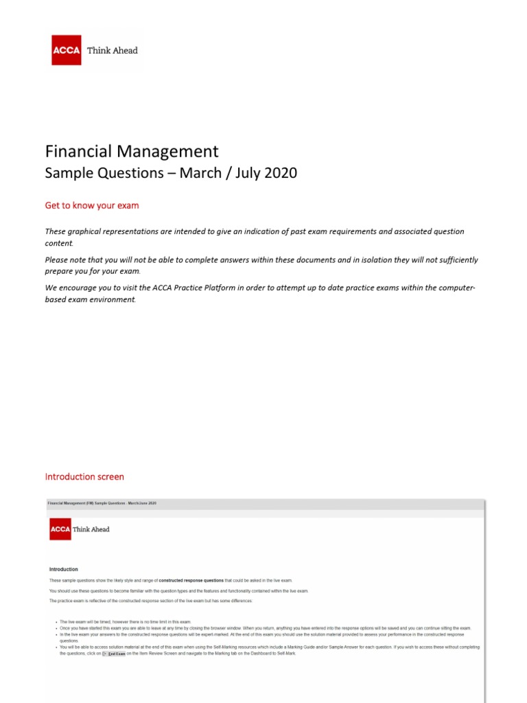 Financial Management Exam Questions 2020 | PDF | Test (Assessment ...