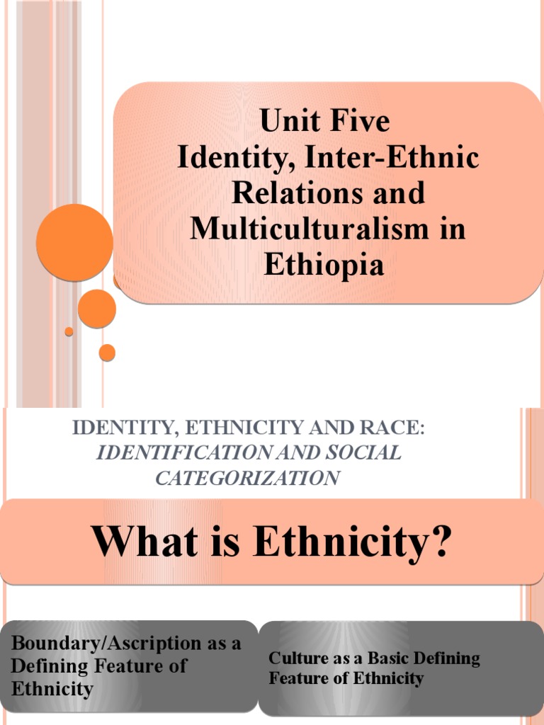 Unit Five Identity, Inter-Ethnic Relations and Multiculturalism in ...