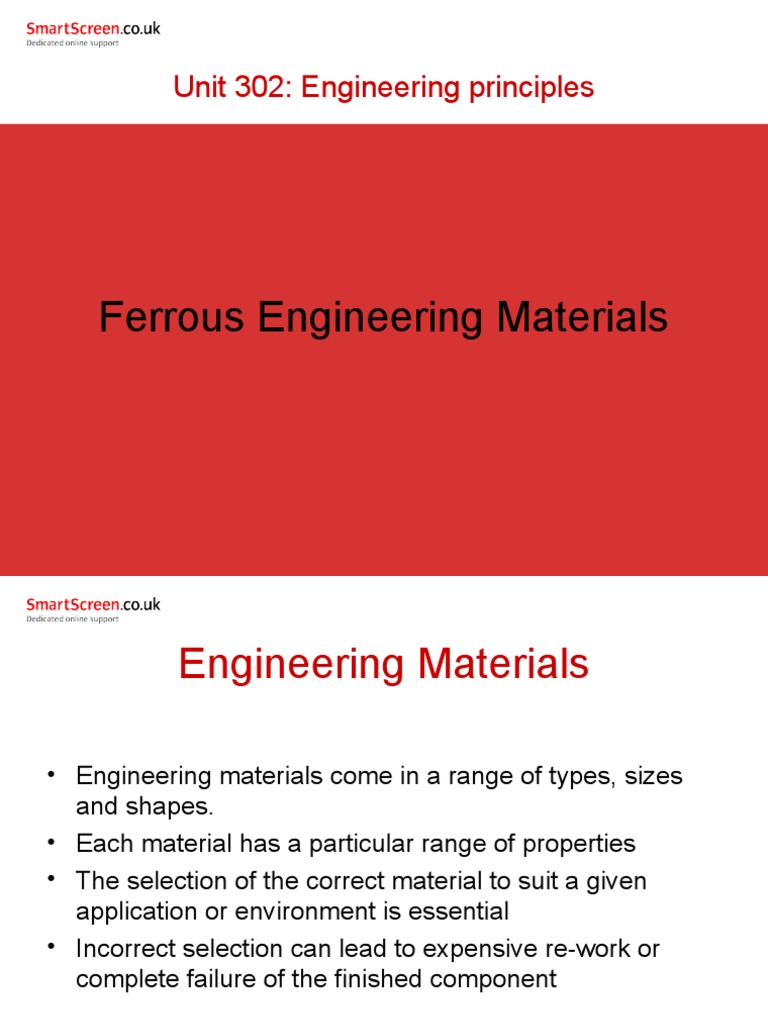 Engineering Materials Overview | PDF | Cast Iron | Alloy