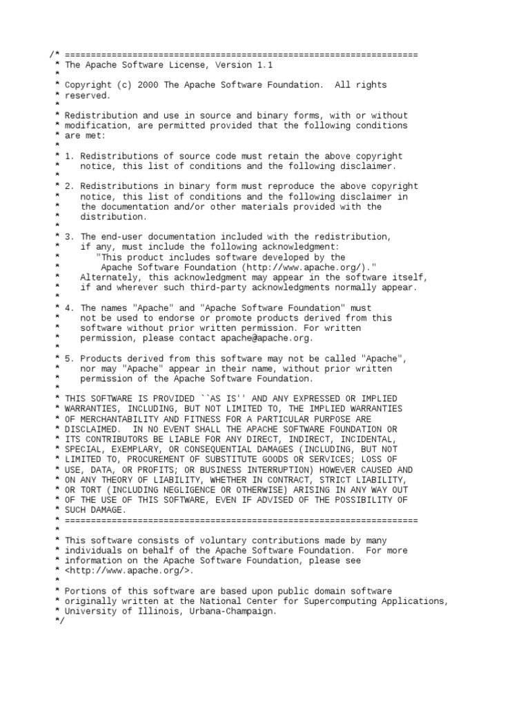 Apache License | PDF | Disclaimer | Freedom Of Expression Law