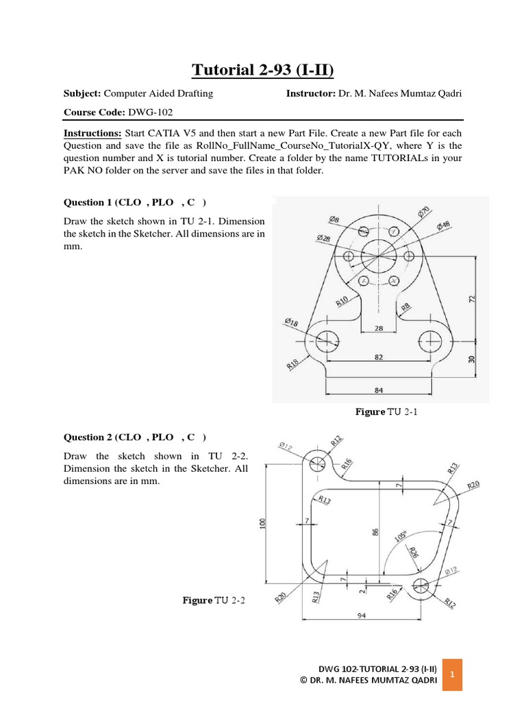 Catia Lab Tutorial-2 | PDF