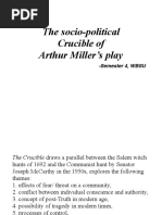 Arthur Miller on Writing The Crucible | PDF