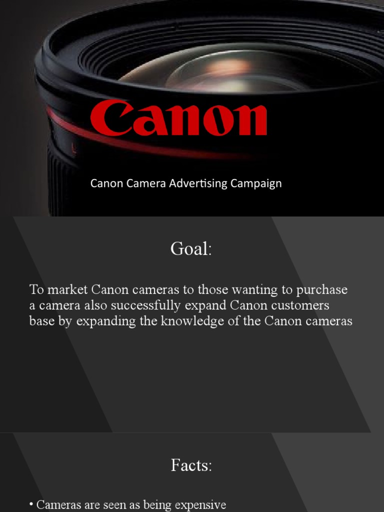 Canon Advertising Campaign | PDF | Camera | Digital Single Lens Reflex ...