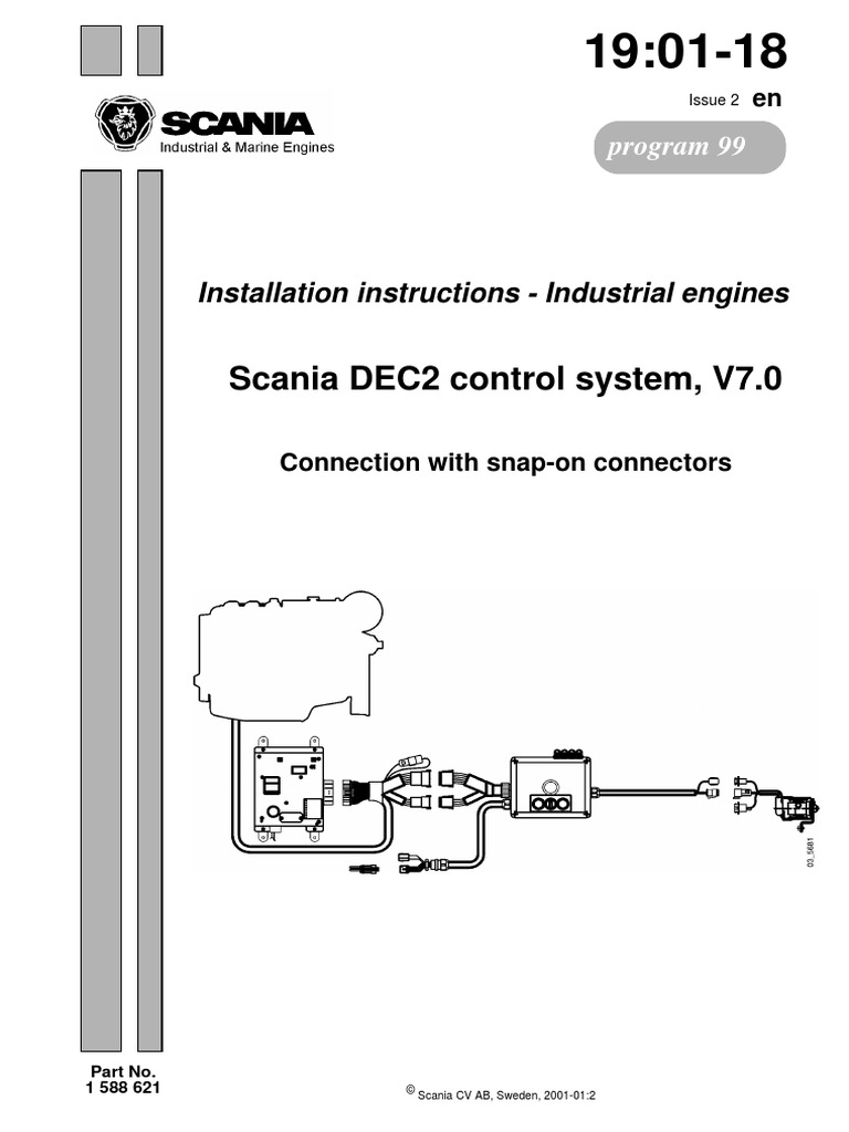 Scania DEC2 Control System, V7.0: Installation Instructions ...