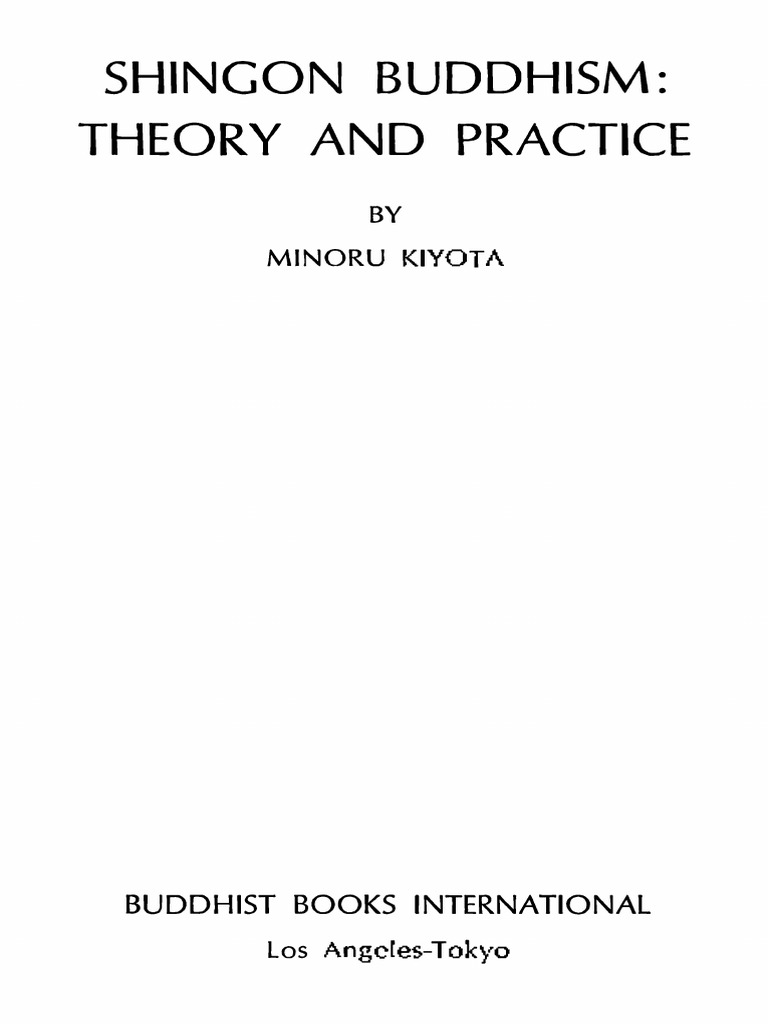 Kiyota, Minoru - Shingon Buddhism, Theory and Practice (1978) | PDF ...
