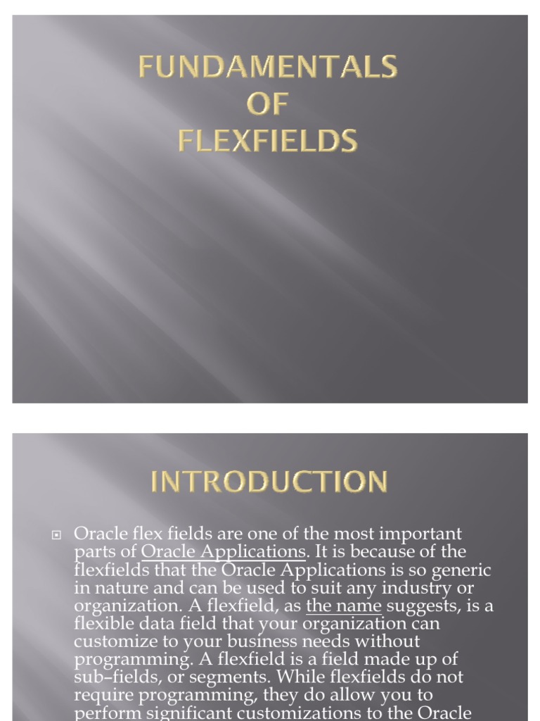 Oracle Flexfields: Powerful Customization | PDF | Oracle Database ...