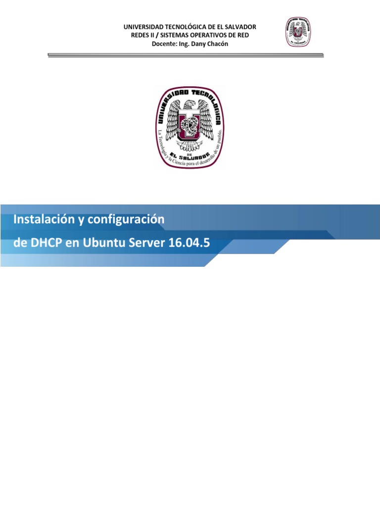 Practica 2 - Instalacion DHCP | PDF | Dirección IP | Red de computadoras