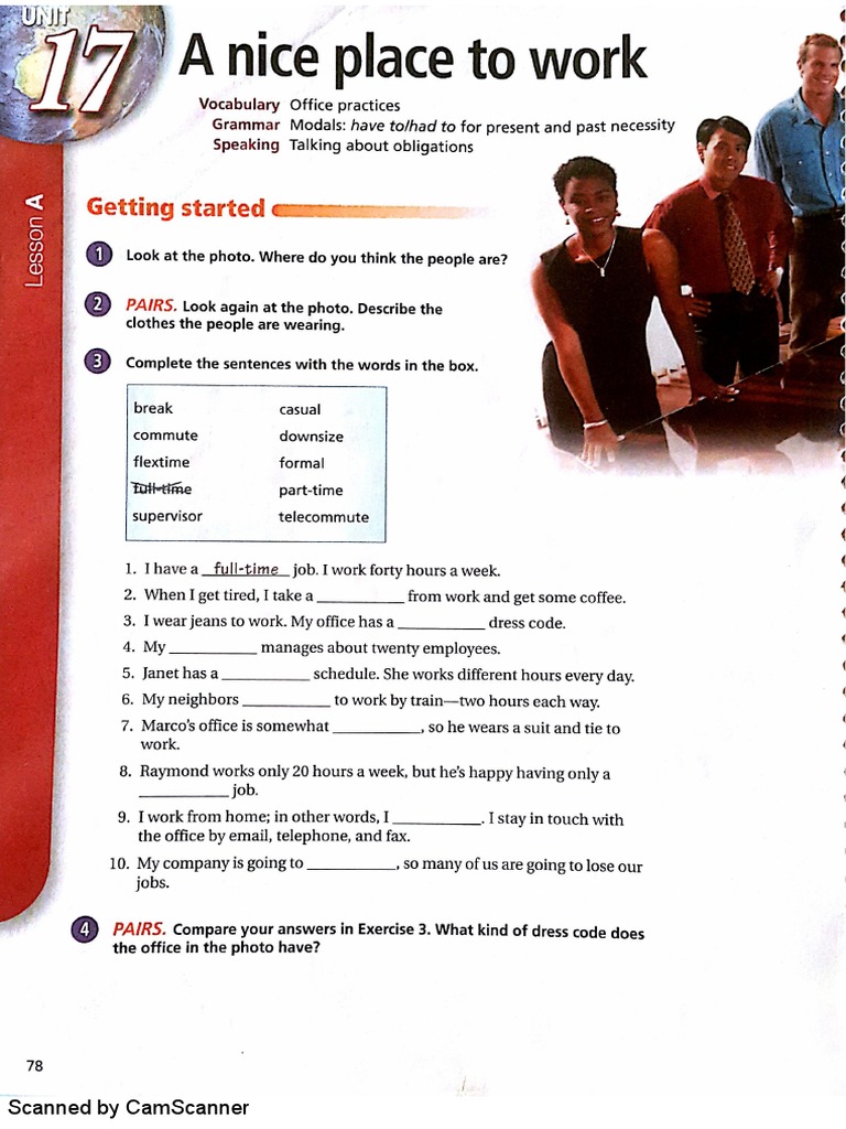 UNIT 17 A Nice Place To Work | PDF
