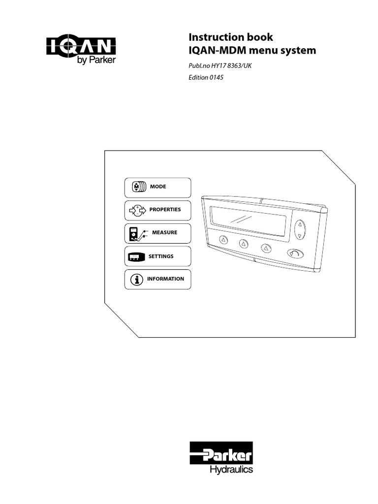 Instruction Book IQAN-MDM Menu System: Publ - No HY17 8363/UK Edition 0145 | PDF | Calibration ...