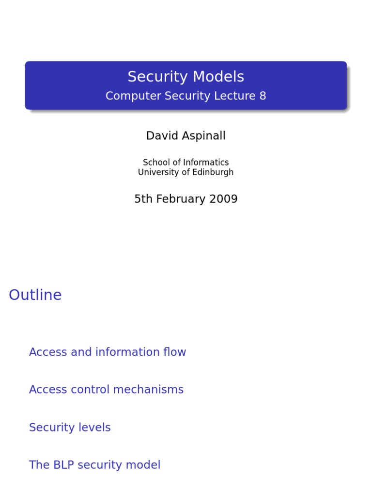 Sec Mods | PDF | Classified Information | Access Control