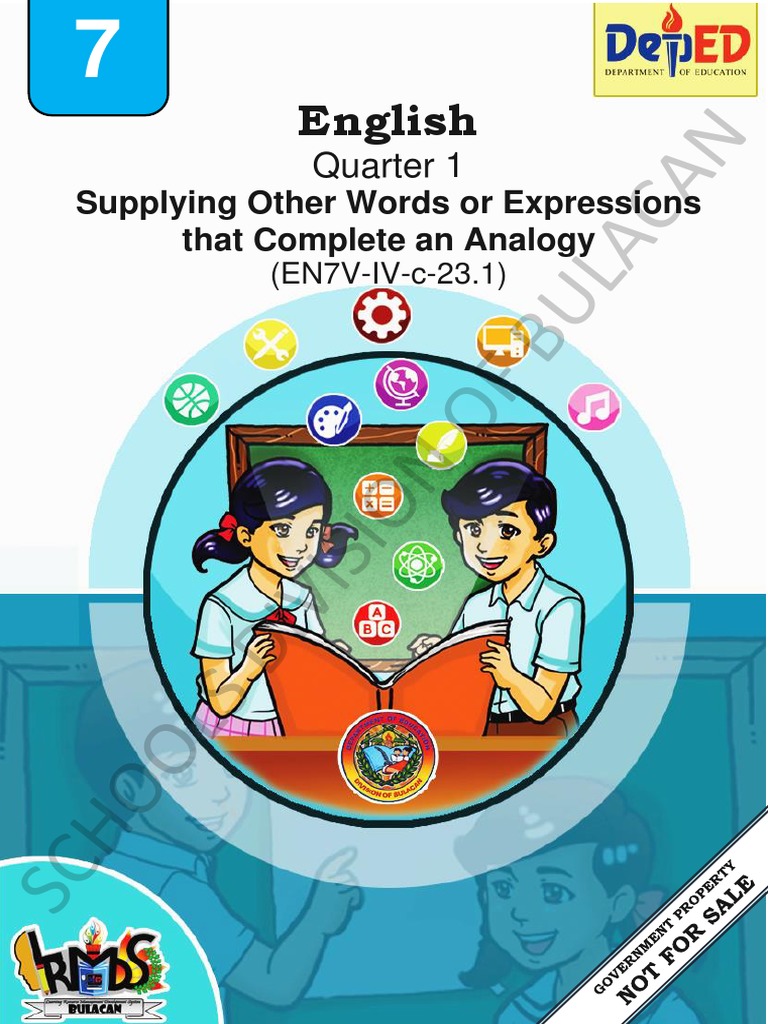 English 7 Q1 Module 1 | PDF | Facilitator | Learning