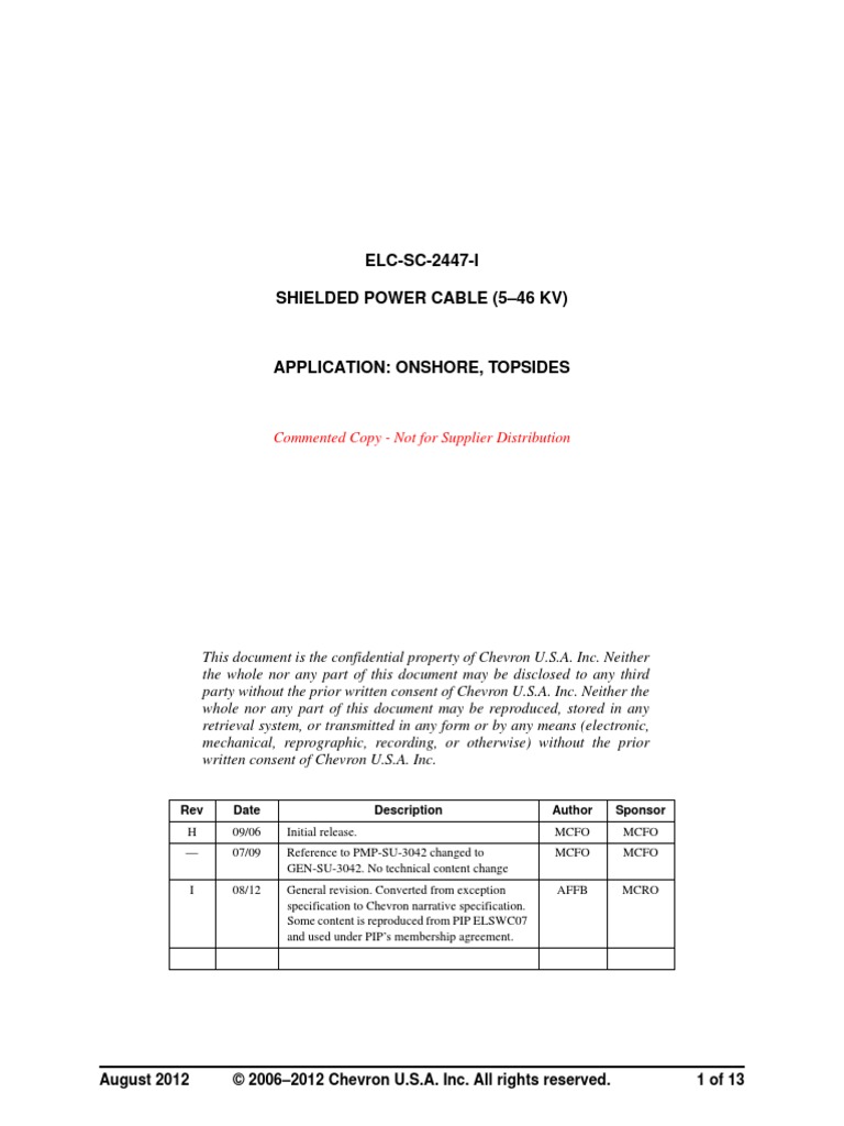 ELC-SC-2447-I - Powr Cable | PDF | Insulator (Electricity) | Electrical ...