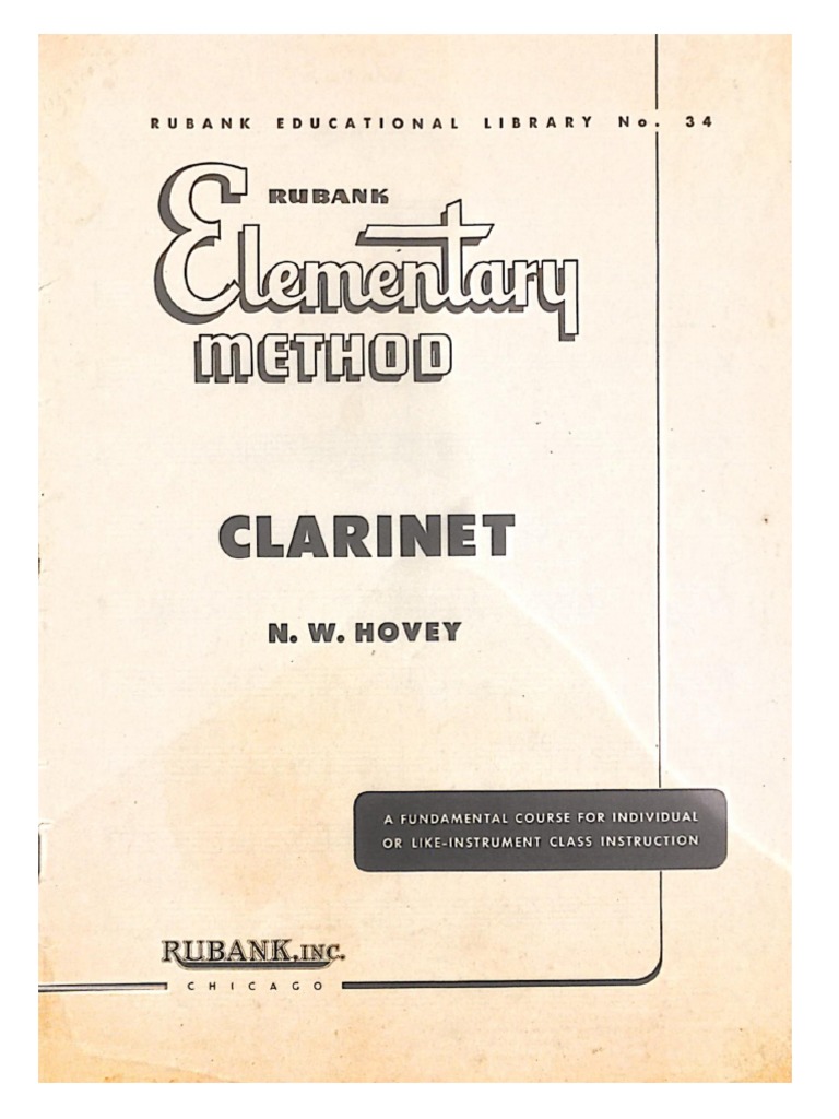 Metodo Elemental de Clarinete Rubank | PDF