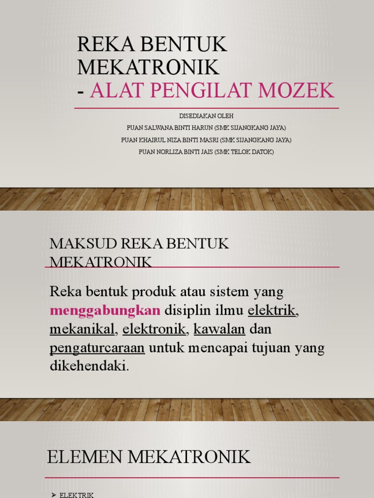 Projek Mekatronik SMKTD Dan SMKSJ - Alat Pengilat Mozek | PDF